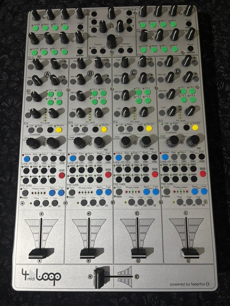 Faderfox 4 Midiloop MIDI Controller | Compact USB DJ & Studio ...