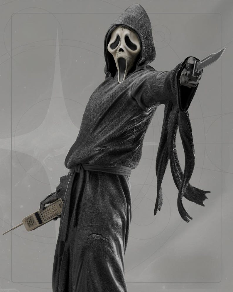 Ghostface – Scream Ghostface | Silent Slasher Terror STL Statue | 3D ...