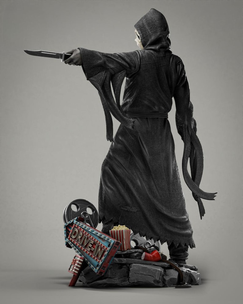 Ghostface – Scream Ghostface | Silent Slasher Terror STL Statue | 3D ...