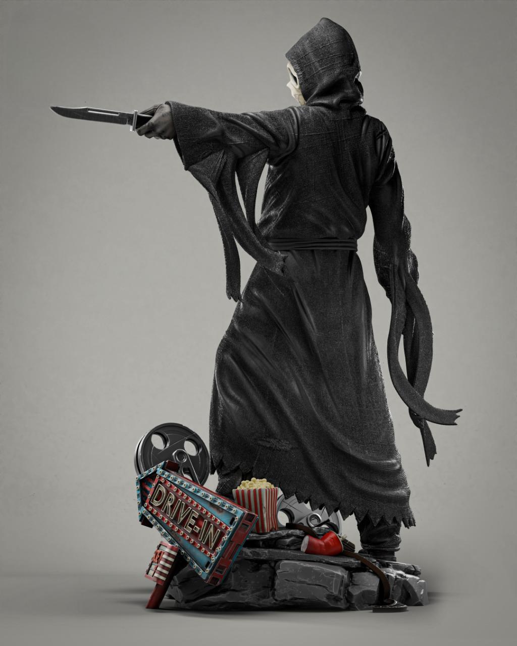 Ghostface – Scream Ghostface | Silent Slasher Terror STL Statue | 3D ...