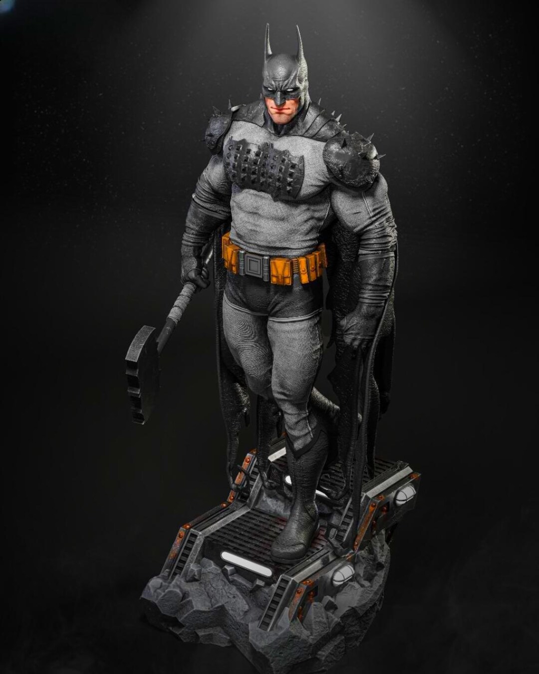 Shadow Knight Fanart STL Statue | 1/6 Scale | Battle-torn Cape & Tower ...