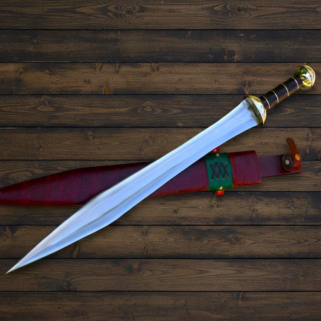 GLADIUS SWORD / 22 Inch Real Gladius Style Blade / Hand Forged Leaf ...
