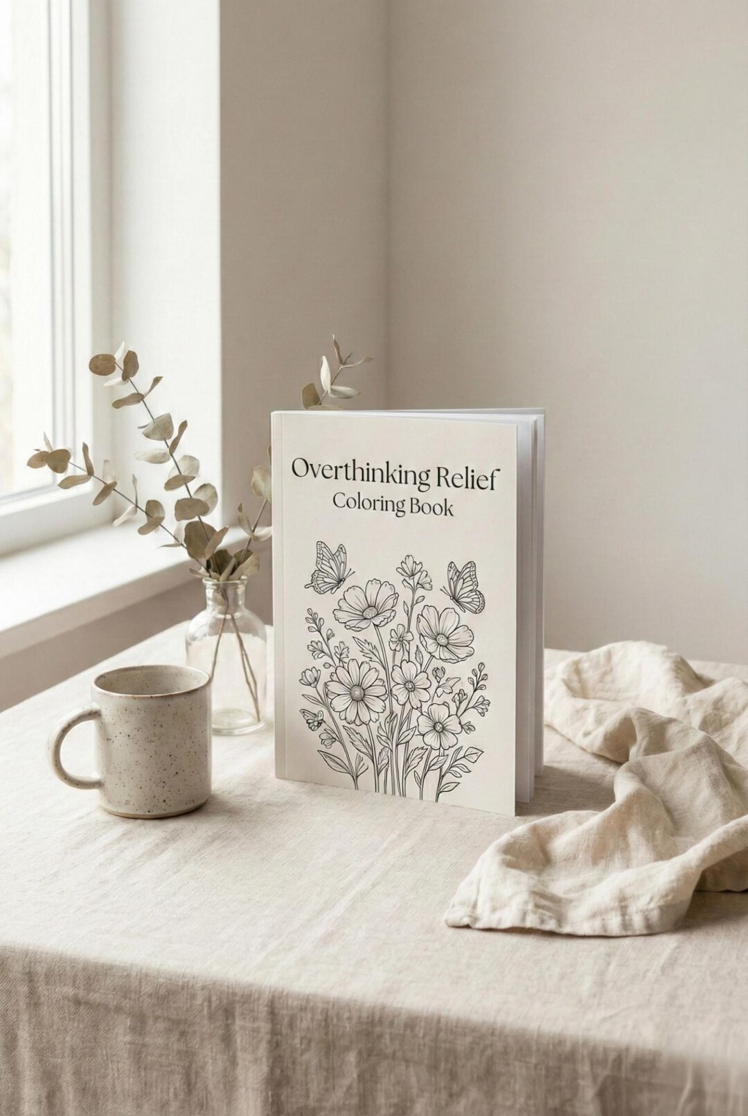 Overthinking Relief Coloring Book | Anxiety & Stress Relief (digital ...