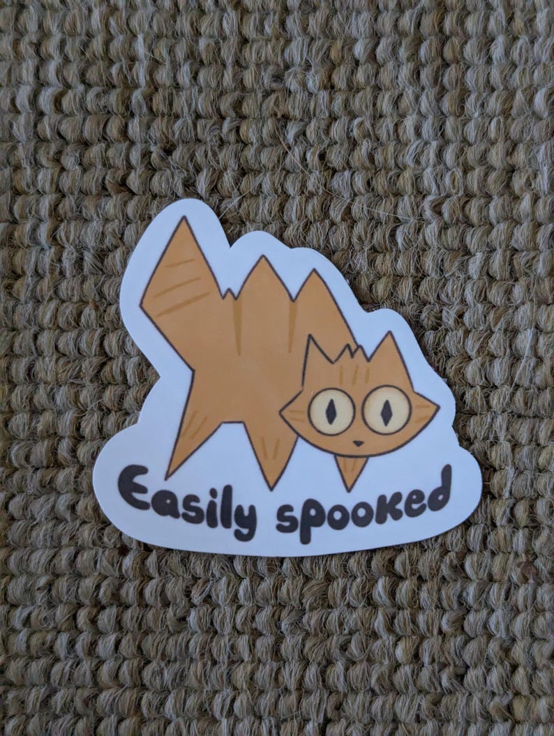 Easily Spooked Sticker - Etsy