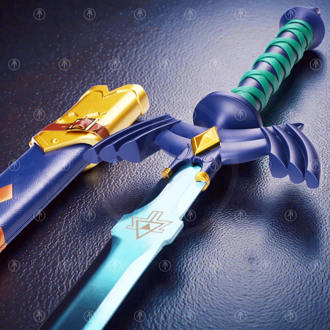 Zelda Master Sword V3 Life Size Metal Replica | BOTW TOTK Twilight ...