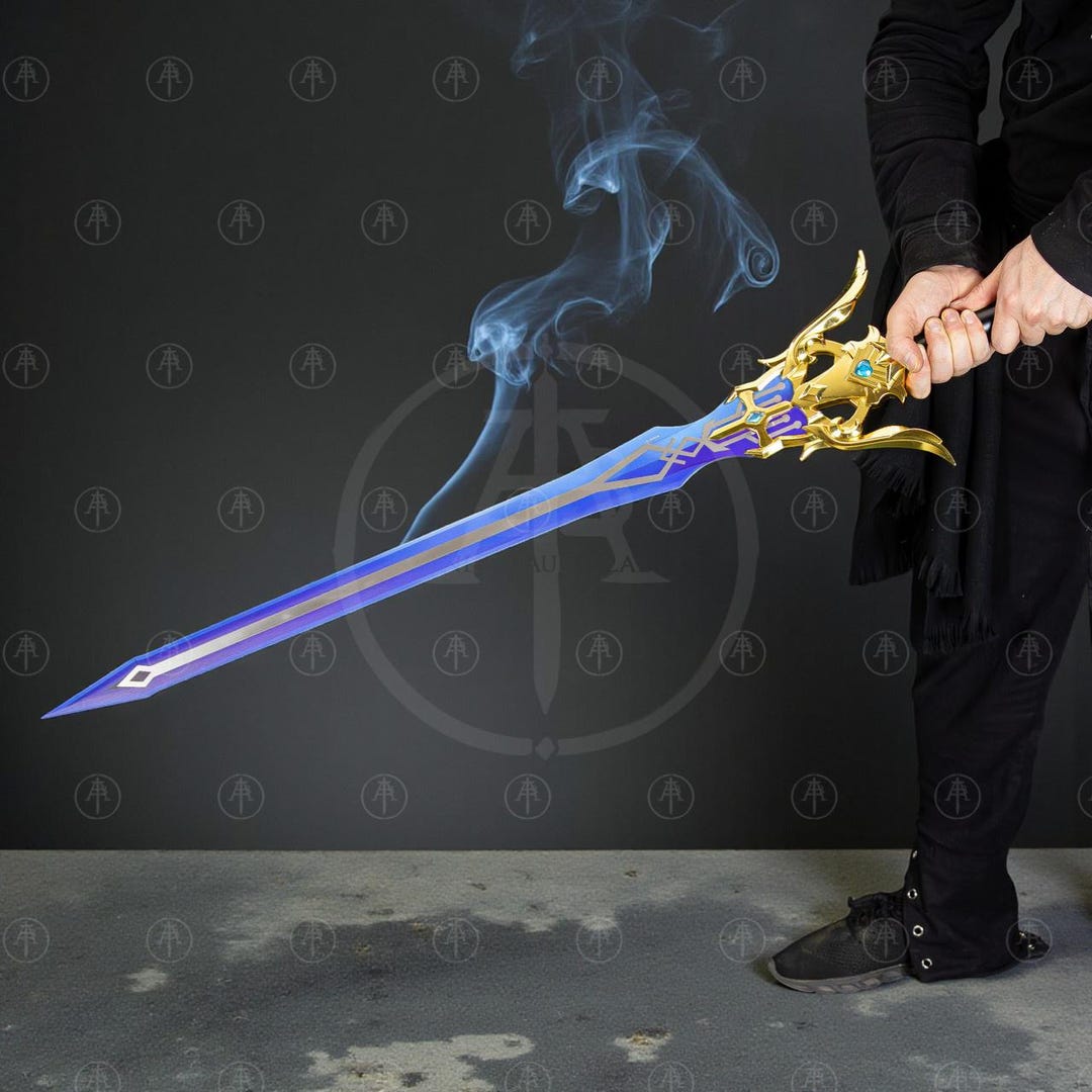 Genshin Impact Sword Full Metal Life-size Replica, Freedom Sworn Sword ...