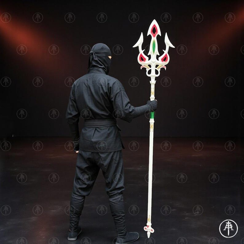 Zelda Lightscale Trident Life-size, Mipha's Spear, BOTW Metal Replica ...
