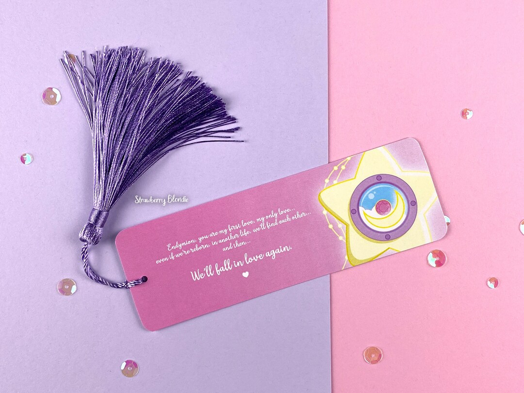 Star Locket Paper Bookmark Magical Girl Book Lovers - Etsy
