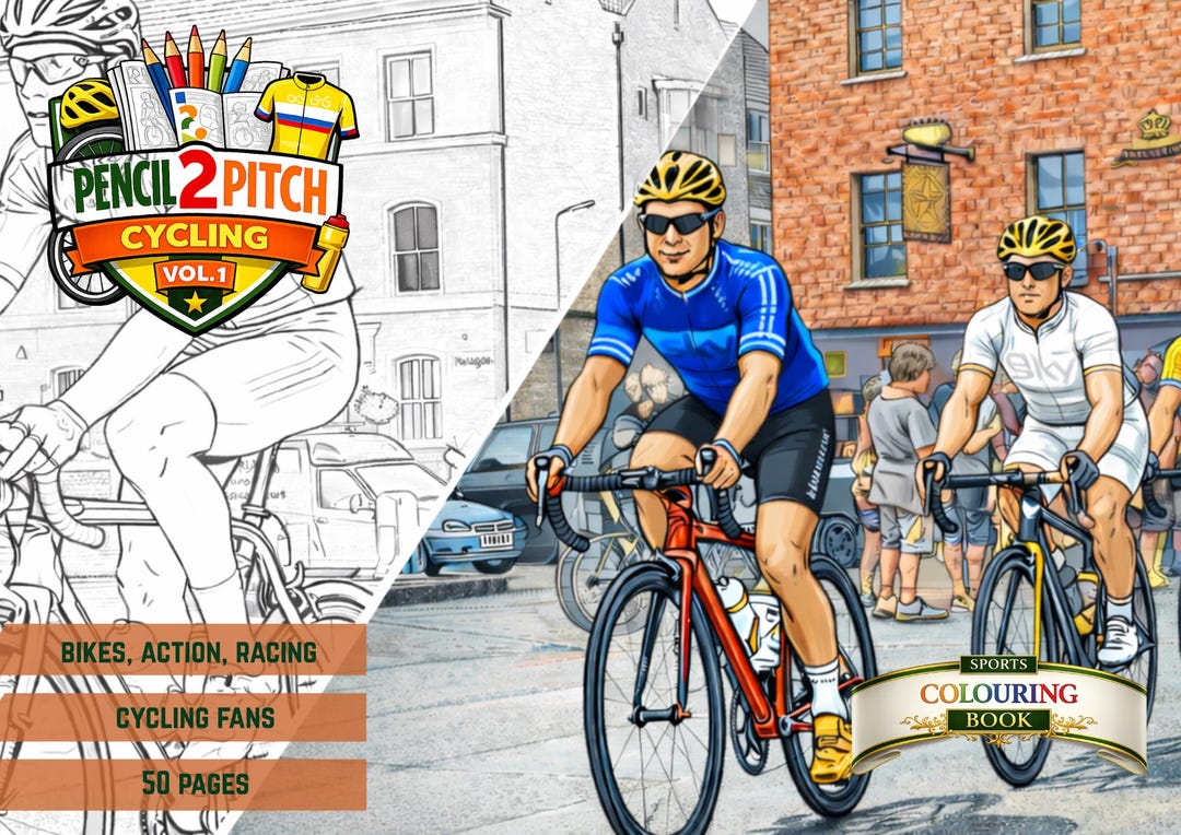 Cycling Colouring Book Vol.1 - Etsy