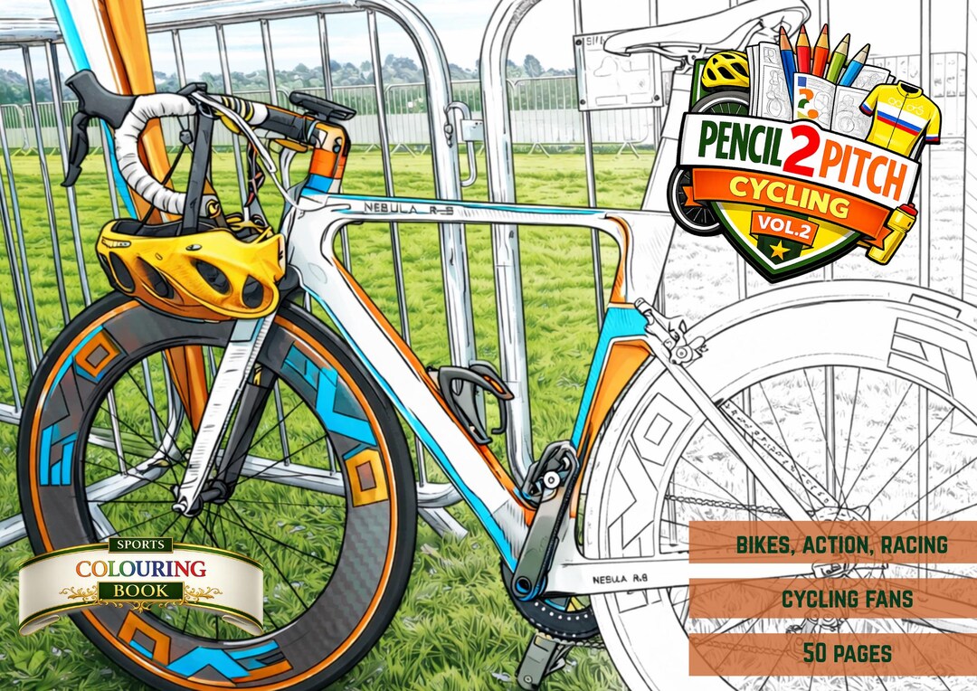 Cycling Colouring Book Vol.2 - Etsy
