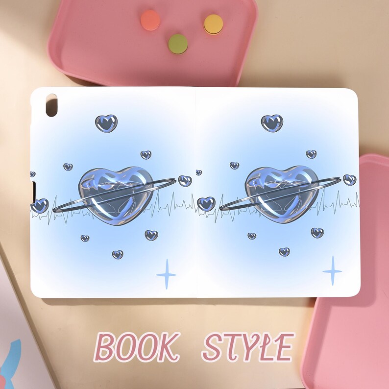 Blue Heart Personalized Case With Pen Slot for iPad Pro 2024 2025,a16 ...