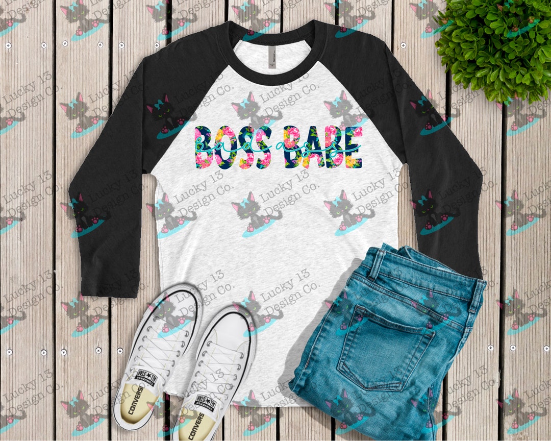 Bad Ass Boss Babe Floral PNG Ready to Print Sublimation - Etsy