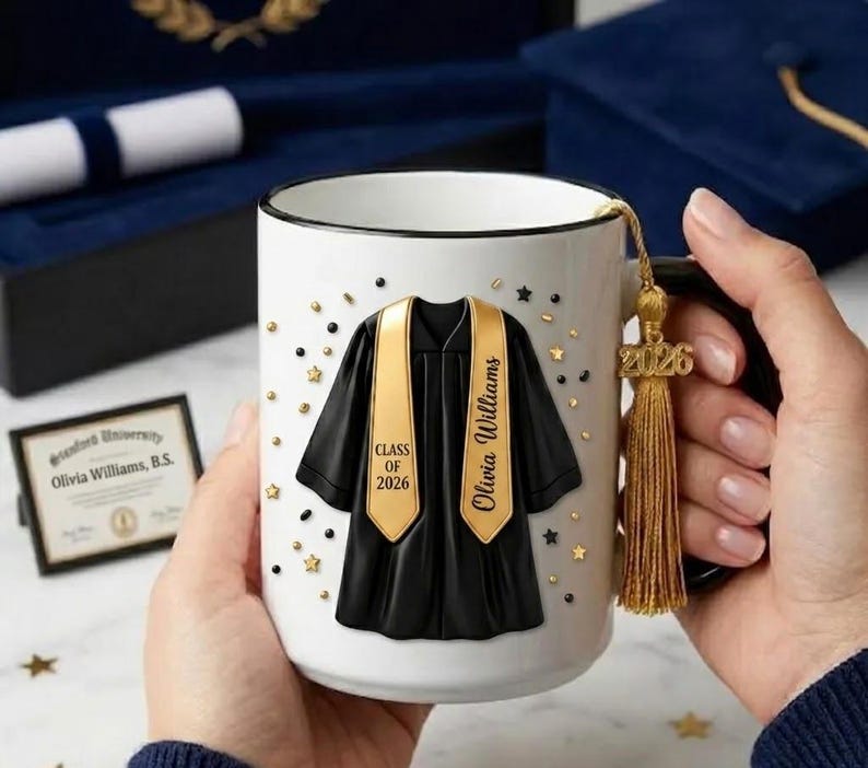 Custom Graduation Mug | Class of 2026 | Mastered It Coffee Cup ...