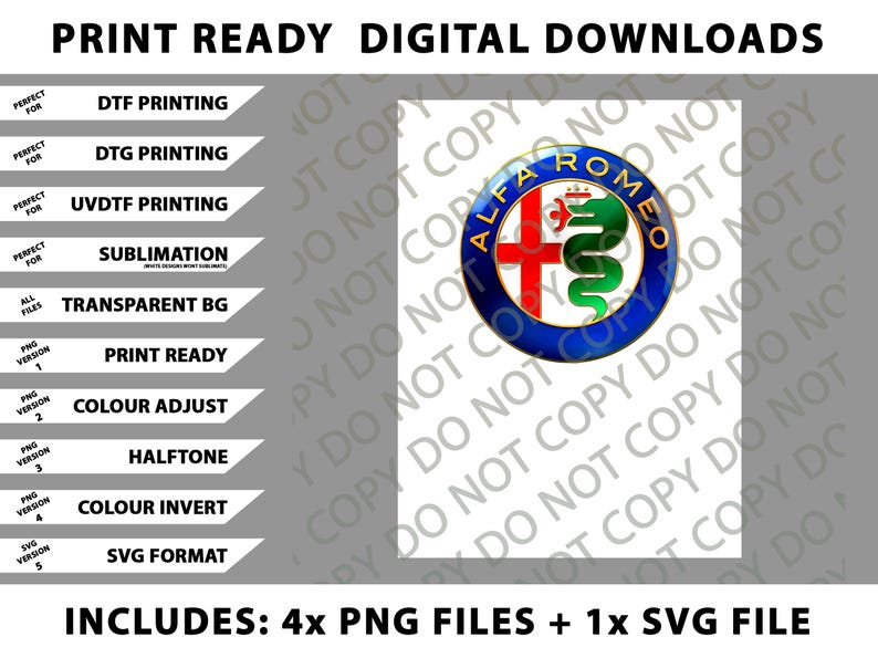 Alfa Romeo B Png Bundle, Digital Downloads - Etsy