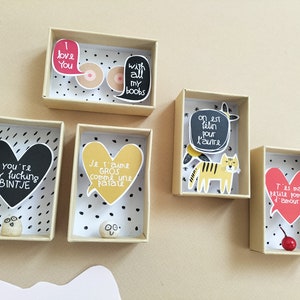 Love Message Diorama Box, Small Message Box, Valentine's Day, Valentine ...