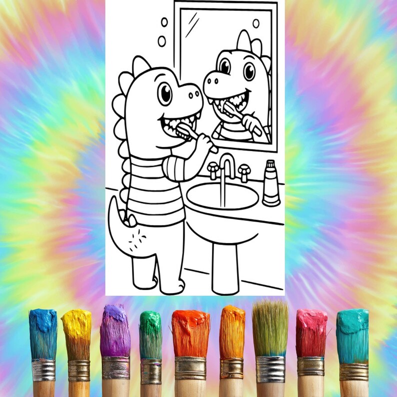Dino Daily Activity Pages for Kids – Preschool Routine Printable (A4/US ...
