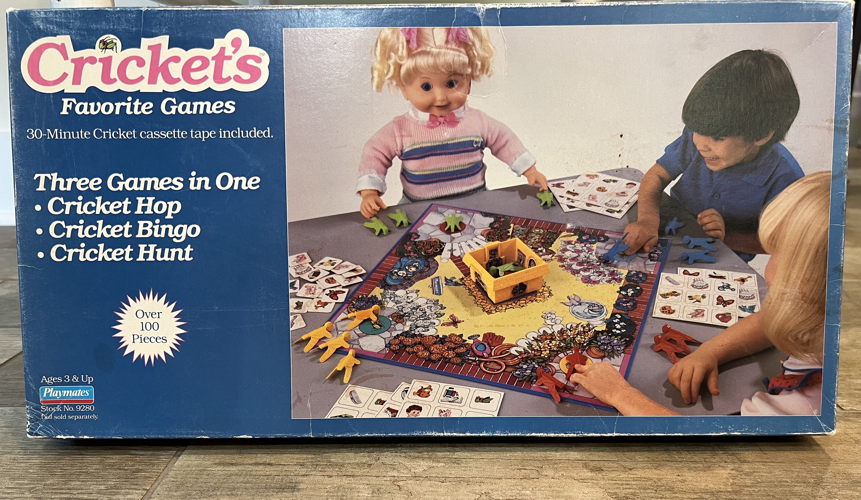1985 Playmates Cricket Doll W/board Game, Cassettes, and Books in Great ...