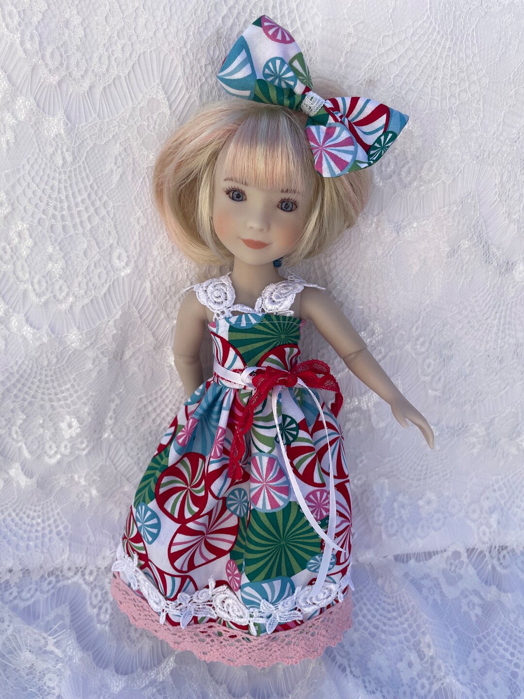 Syblies Ruby Red Christmas Candy Fun Party Dress Ruby Red - Etsy