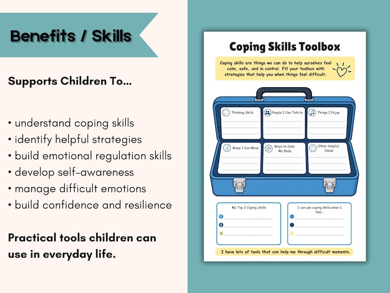 Coping Skills Toolbox Lesson Plan | SEL Resource | SEL Worksheets ...