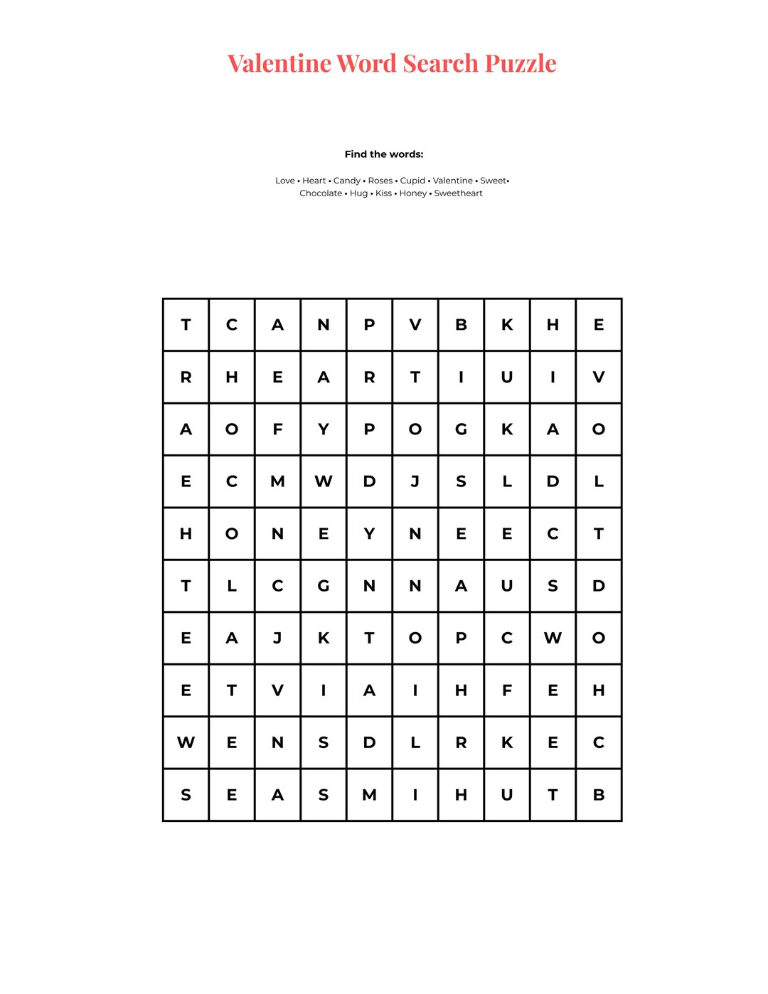 Valentine Word Scramble Printable Game | Valentine's Day Party Activity ...