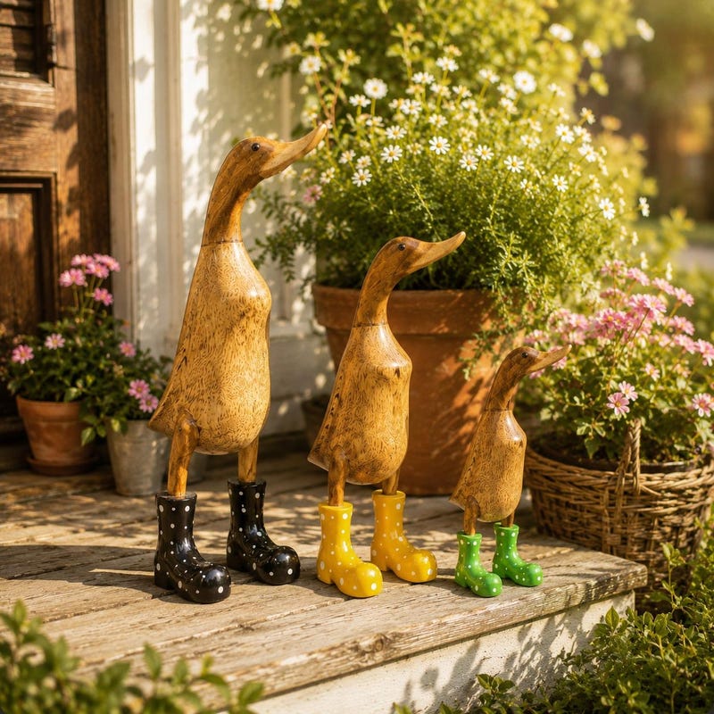 Resin Duck Garden Statue - Etsy