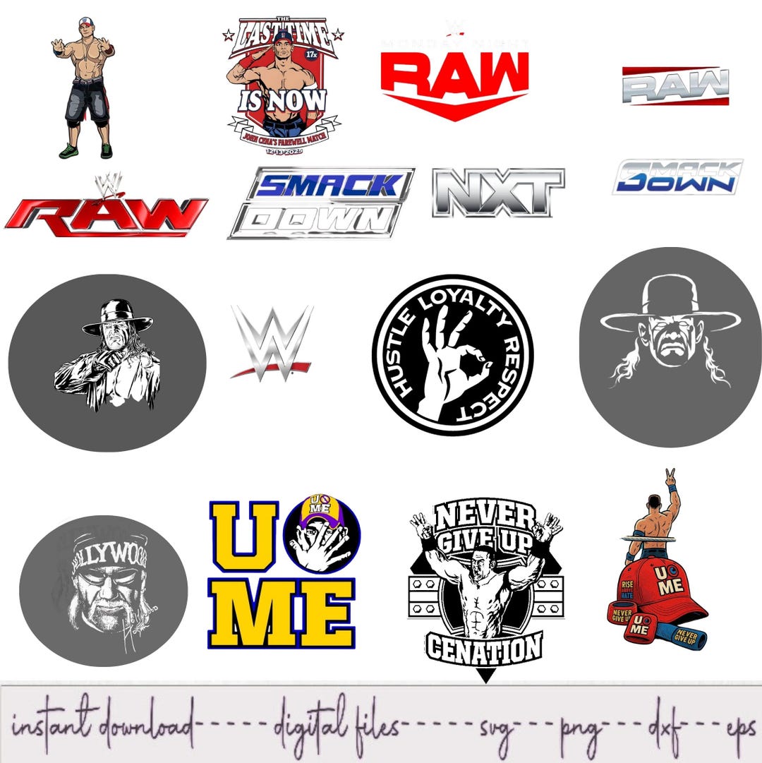 SVG and PNG Files, Wwe Svg - Etsy