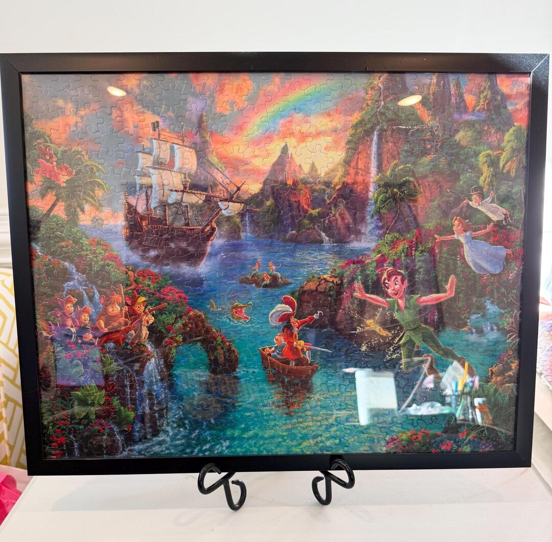 Disney Peter Pan and Friends Framed Puzzle - Etsy