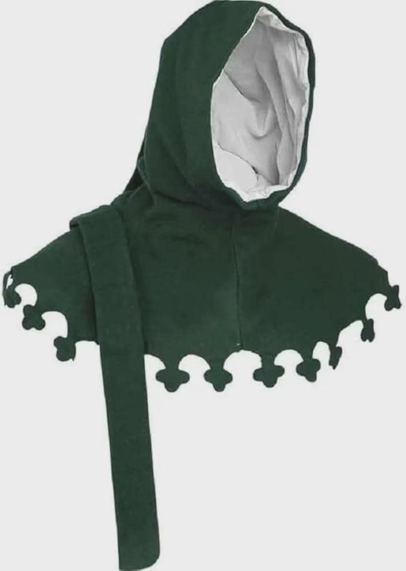 Medieval Knight Liripipe Hood With Bottom Design Cap Style Headwear - Etsy