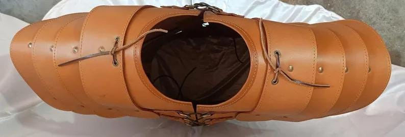 Armor Leather Lorica Segmentata - Brown Armour Eagle Leather - Etsy