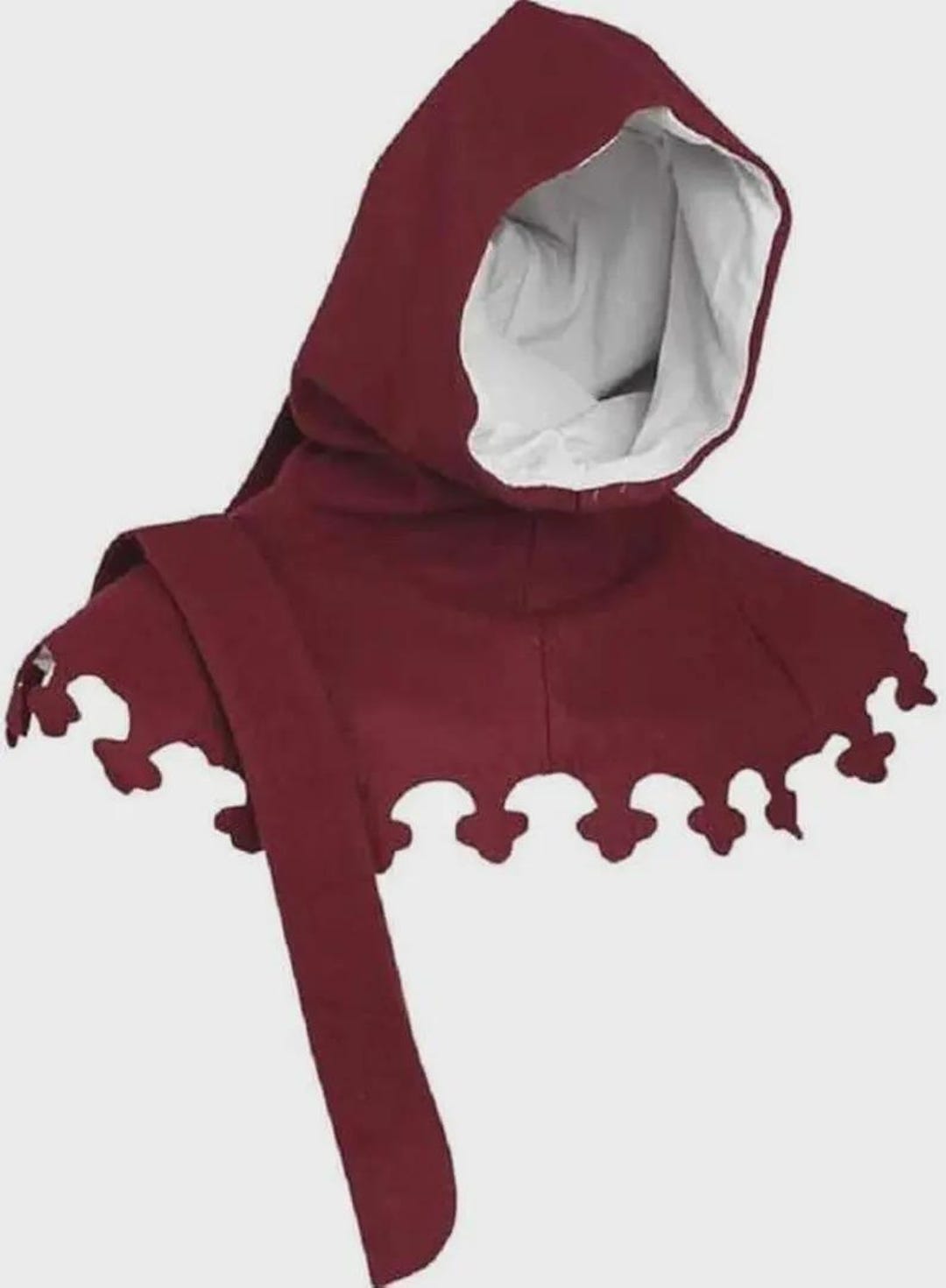 Medieval Knight Liripipe Hood With Bottom Design Cap Style Headwear - Etsy
