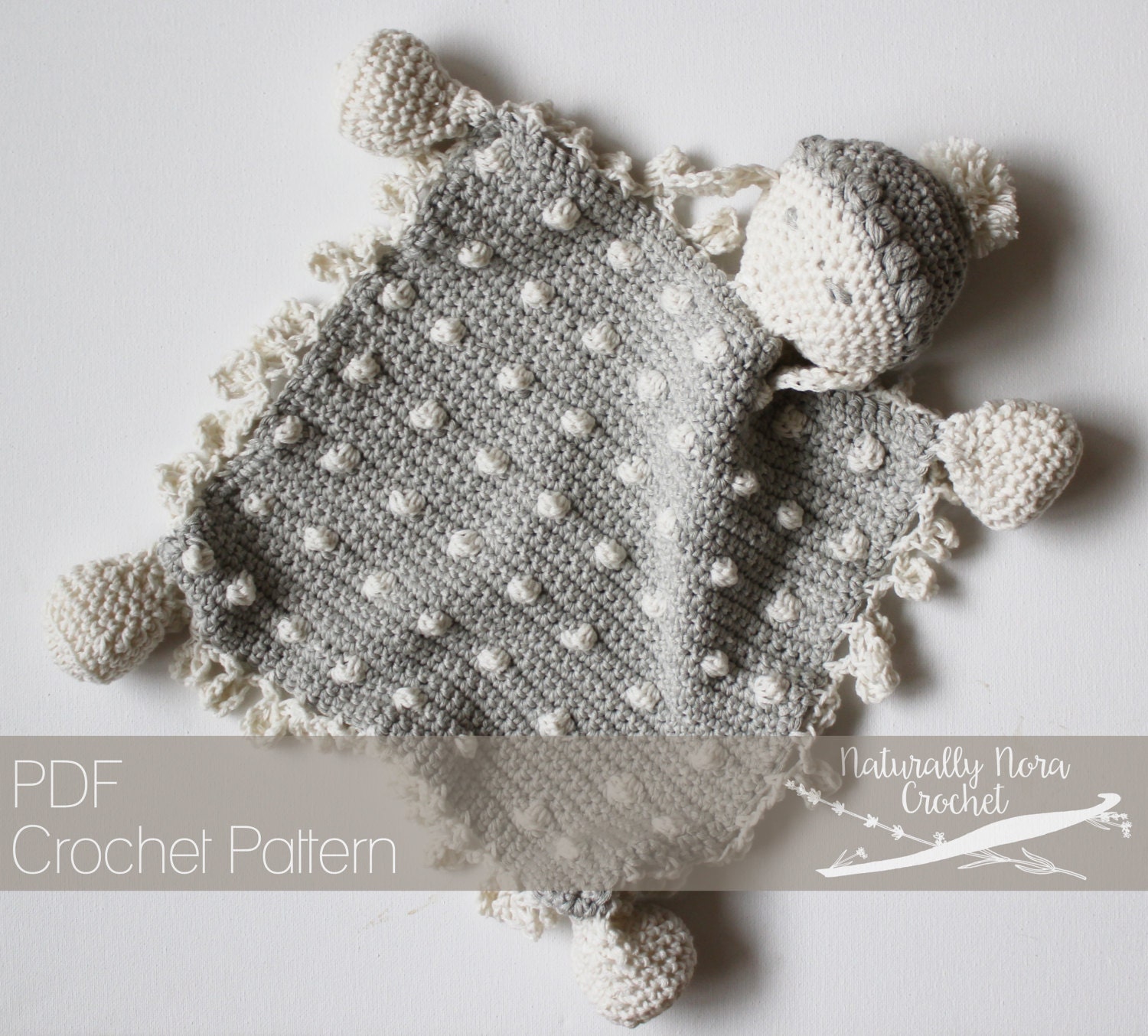 Crochet Pattern: The Woolsly Lamb Lovie one size mini blanket | Etsy