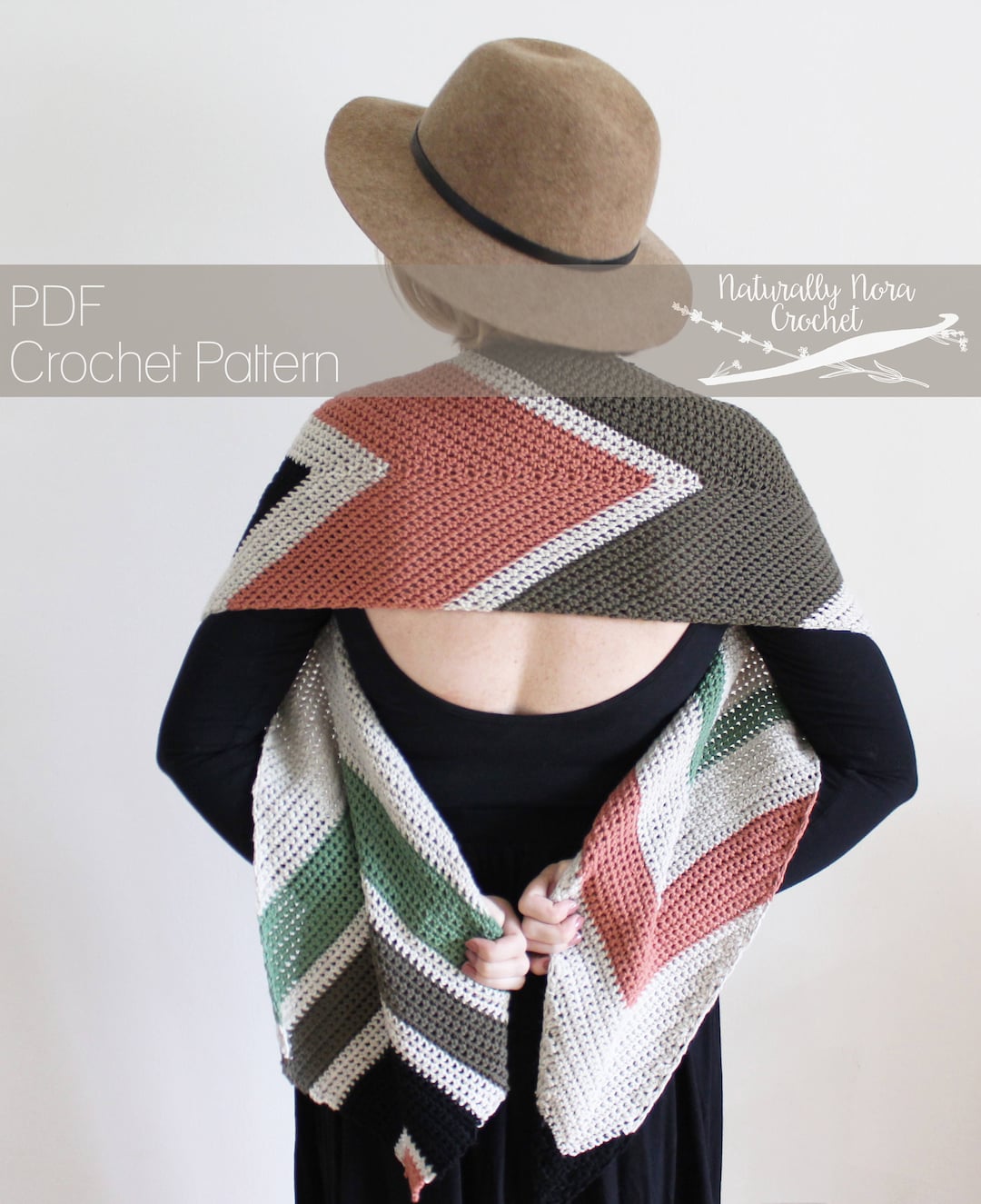 Crochet Pattern: the Narrow Way Scarf One Size Fall Transition Striped ...