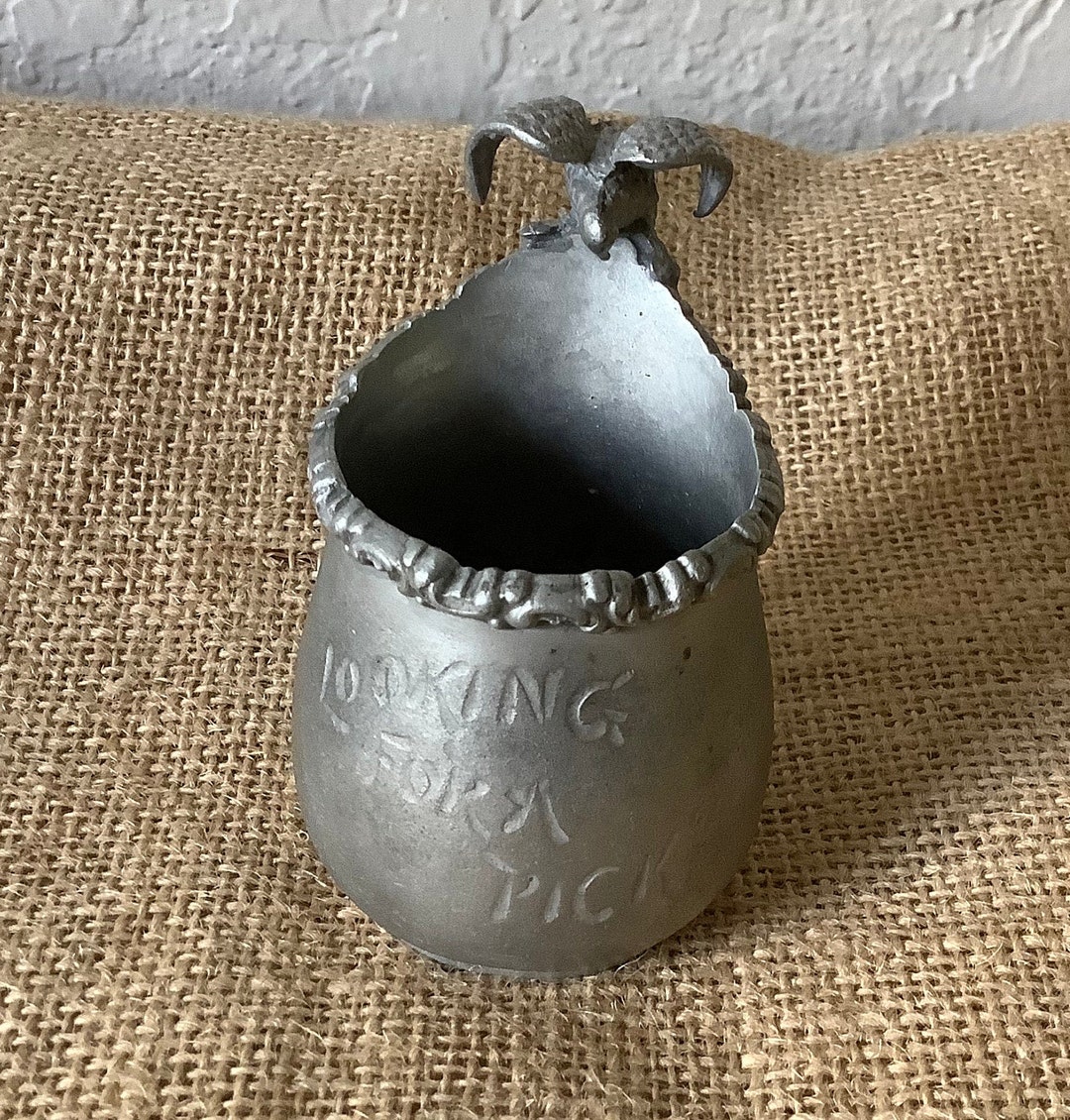 1880's Quadrupled Plated Toothpick Holder W/ American Eagle Signed ...