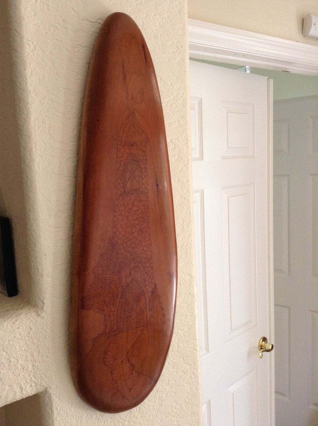 Vintage Etched Princess in Castle Solid Wood Panel Wall Artsigned27x ...