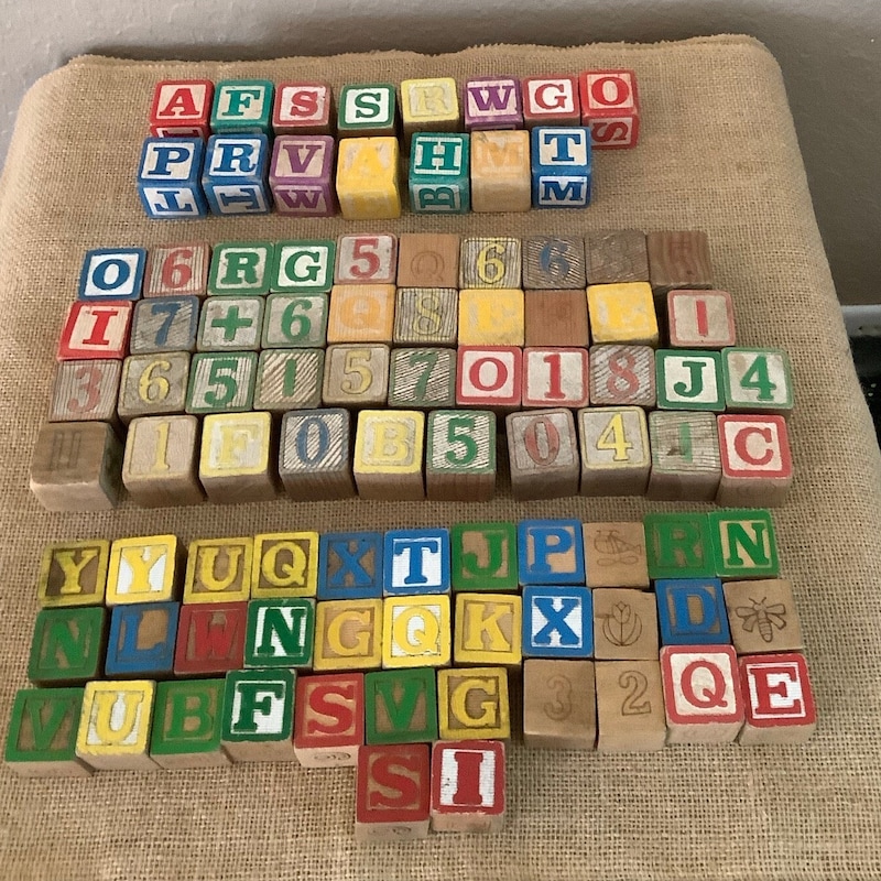 Alphabet Blocks - Etsy