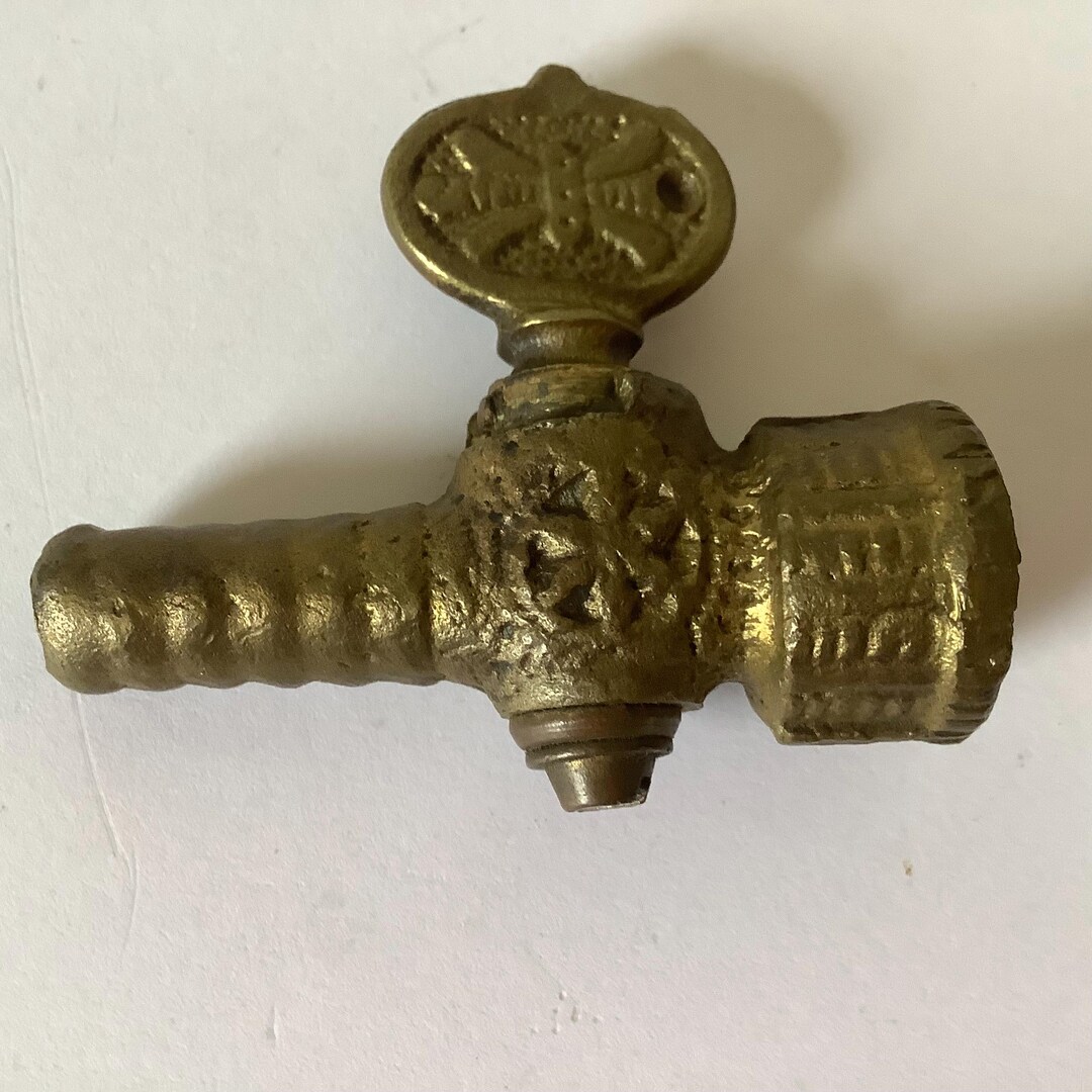 Antique Victorian Gas Lamp Valve Decorative Vintage Gas Spigot Hardware ...