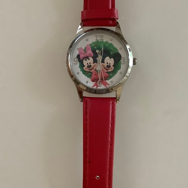 Mickey Mouse Watch Red Band - Etsy