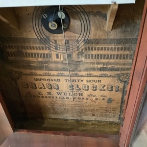 E.N. WELCH Manufacturing Company~antique Wall Clock~circa 1880~needs ...