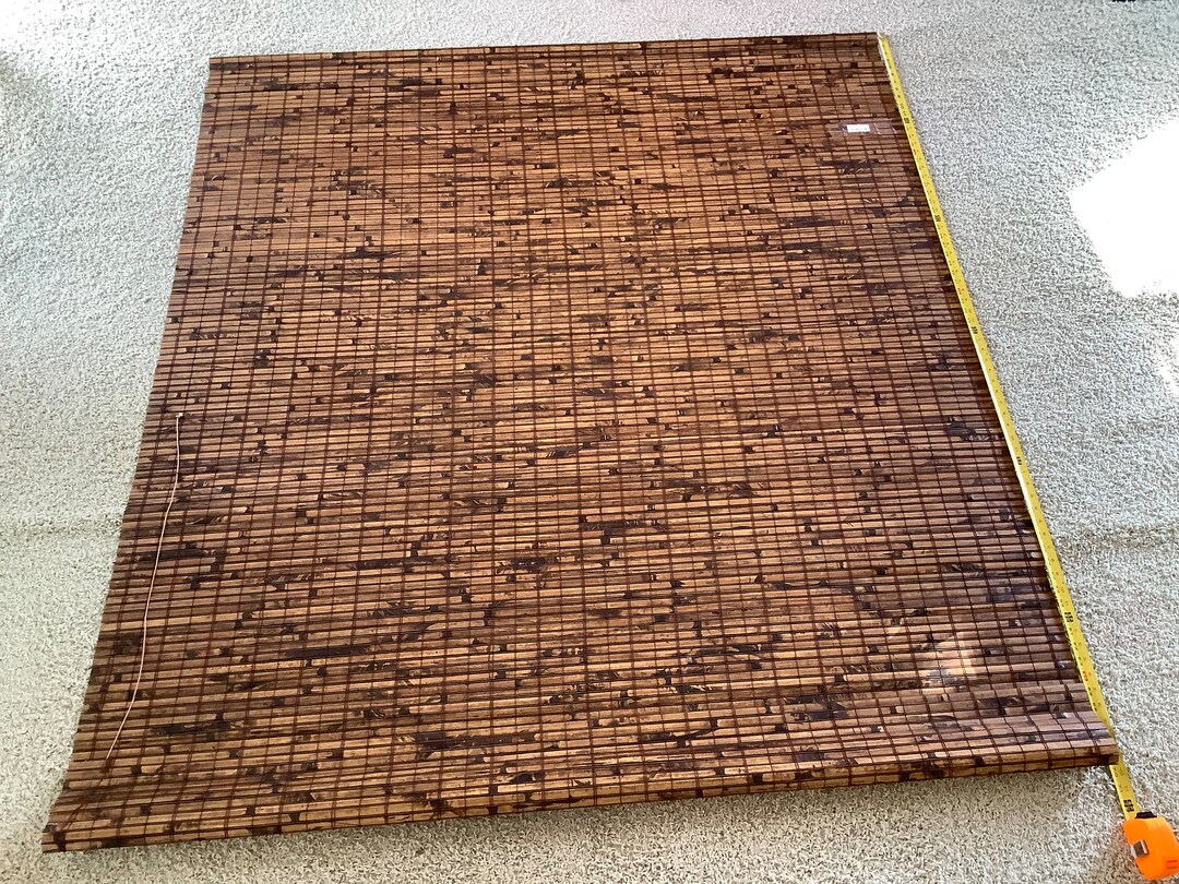 2014 Tortoise Bamboo Shade With Valence 62 Wide X - Etsy