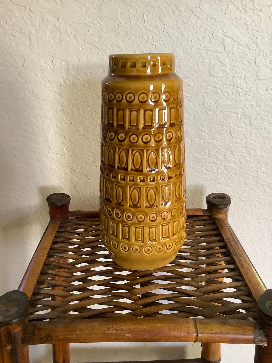 Vintage 1960s SCHEURICH Keramik INKA Vase 260-22west German Pottery ...