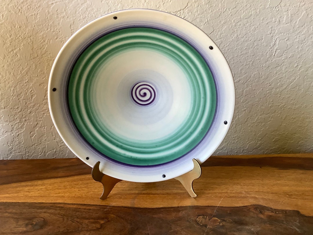 Signed Wayne Bates Pottery Bowl: Hand Thrown Footed Art, 2005 - Etsy