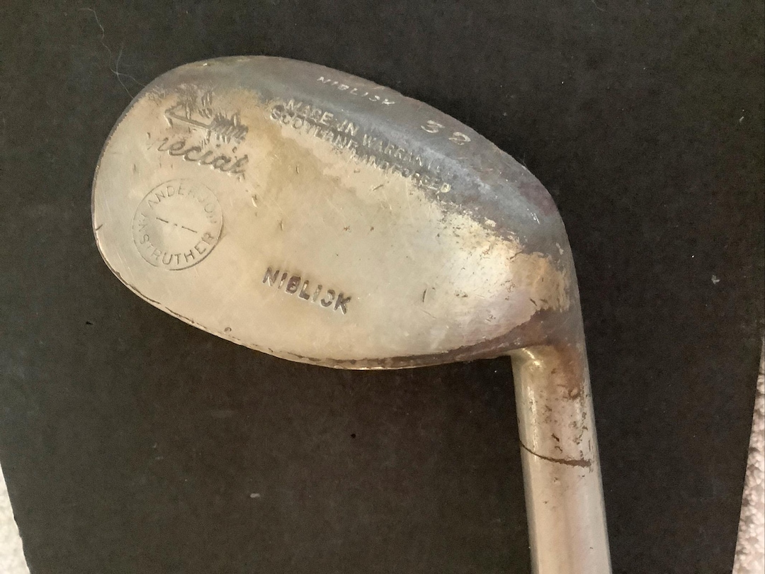 Vintage Rare Anderson Anstruther Hickory Golf Club Niblick #32 Right ...
