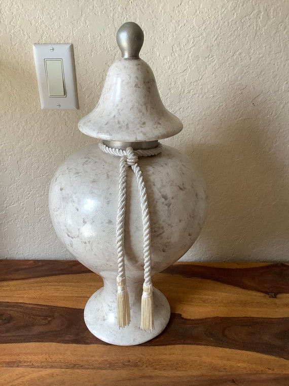 Large Vintage Jaru Pottery 1980'sbeige-gray & Taupe Swirl - Etsy