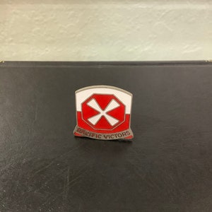 Genuine U.S. Army Crest 8th Army - Pacific Victors Pin Red White - Etsy