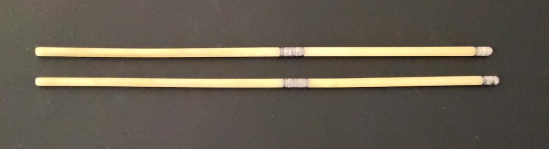 Vintage Antique Oriental Chop Sticks Serving Set~ Bovine Bone & .925 ...