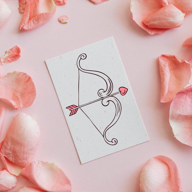 Cupid Bow and Arrow Shirt SVG PNG Bundle, Valentine Heart Arrow Design ...