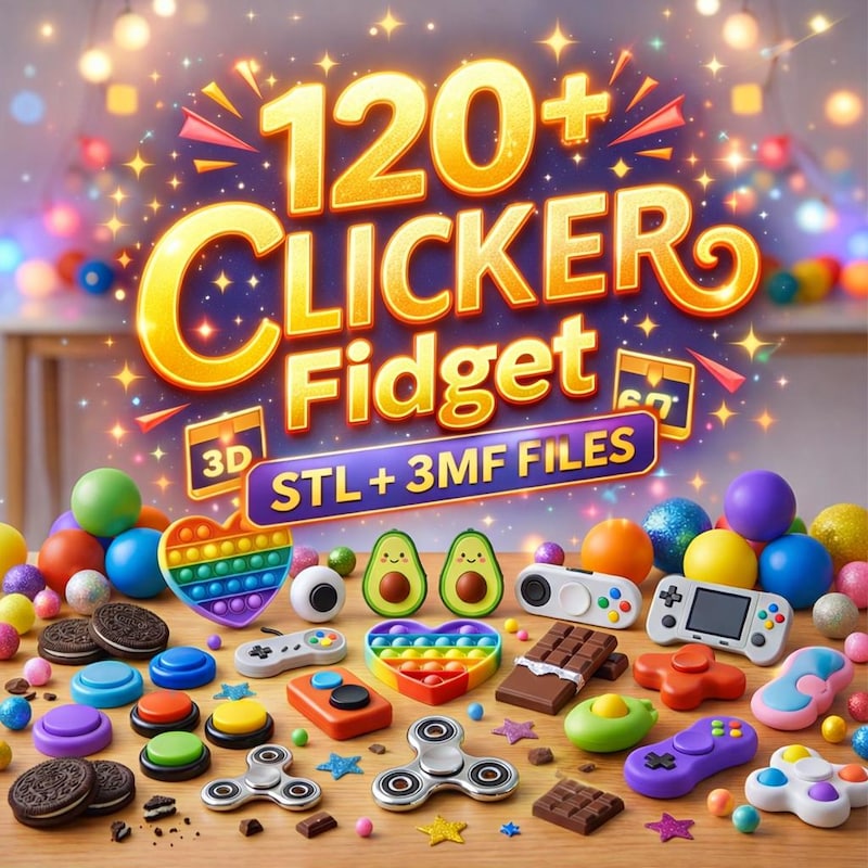 Fidget Clickers Stl Files - Etsy