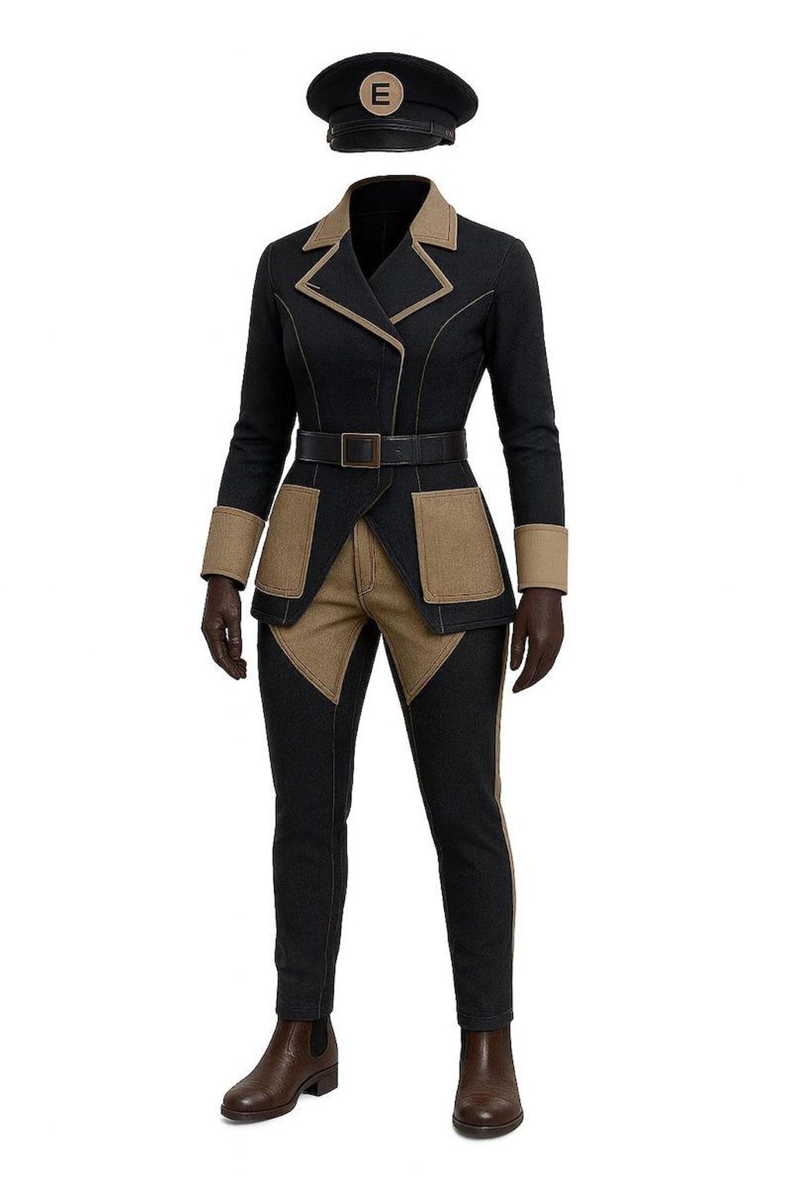 Unisex Fallout 76 Enclave Officer Cosplay Uniform Costume Set With Hat ...