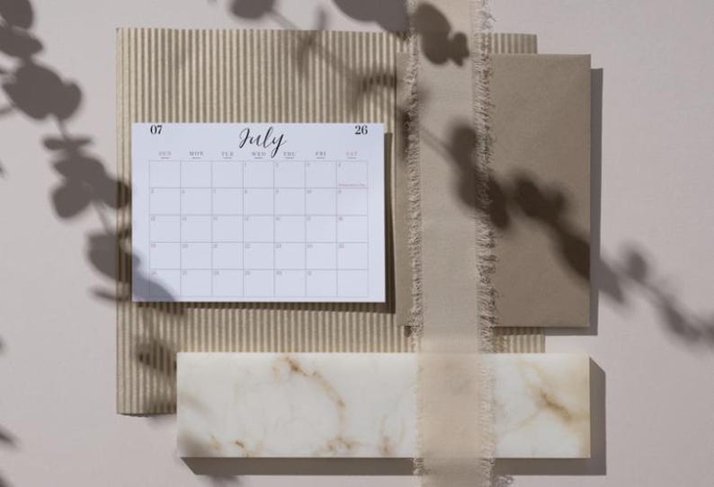 2025-2026 Printable Calendar Bundle: Blank, Federal Holidays ...