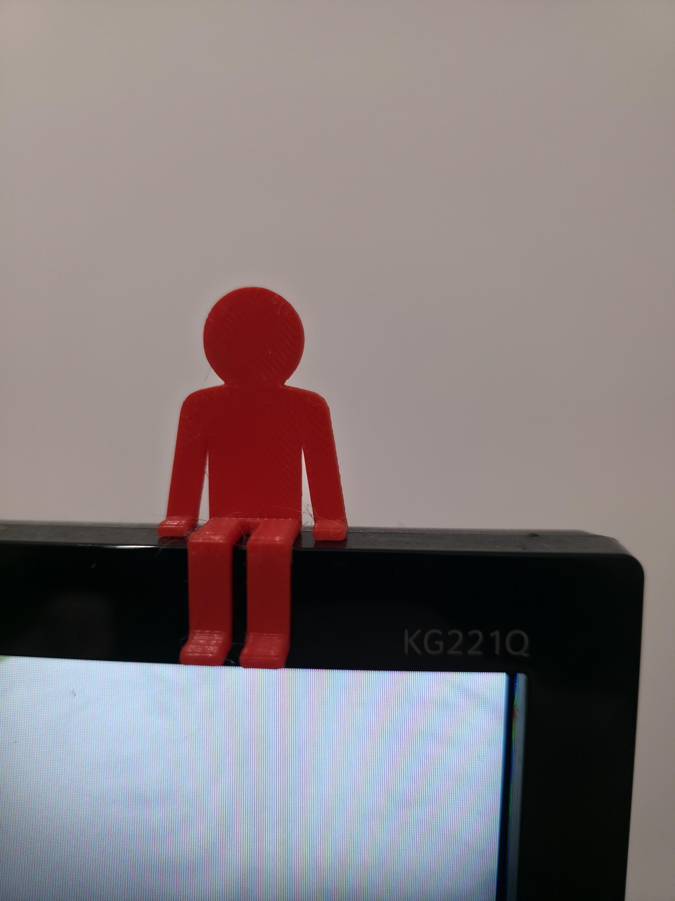 Display Buddy 3d Printed Tiny Desk Companion Shelf And Monitor Edge